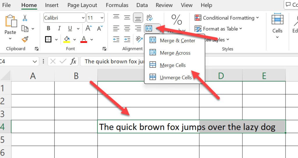 Merge Cells in Excel – Merge & Center, Merge Across, and Unmerge ...