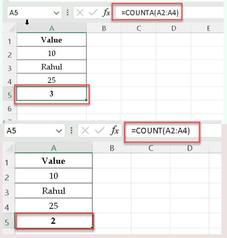 COUNTA Function in Excel – Count All Non-Empty Cells - Excellopedia